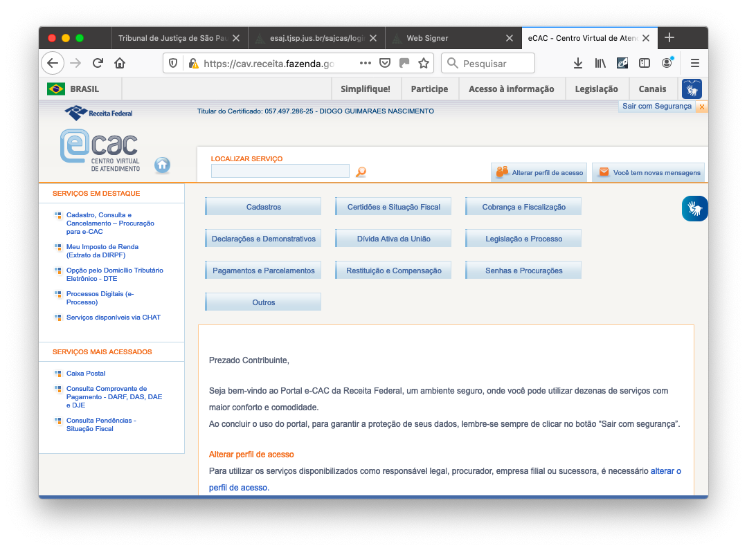Certificado digital - Página 15 - macOS - MM Fórum